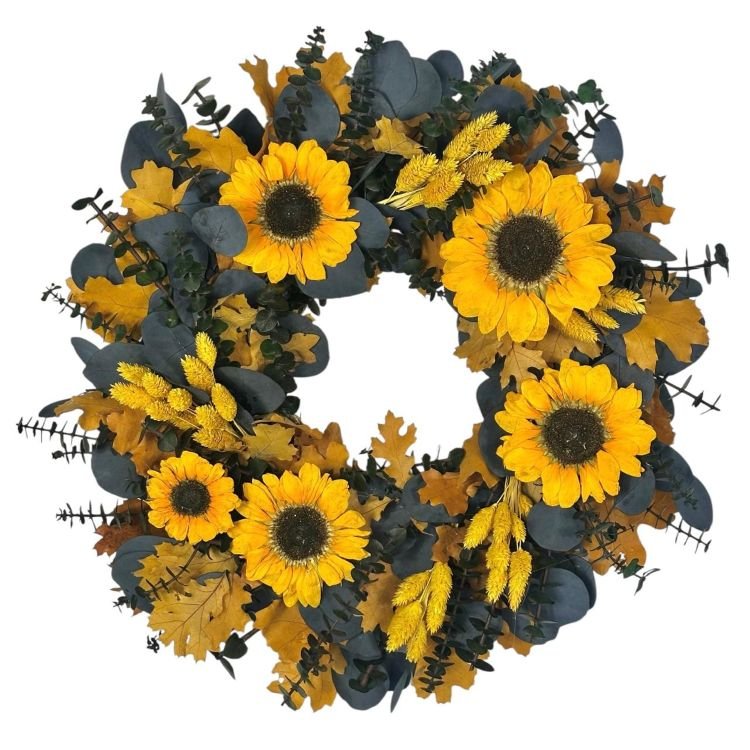 Sunflower Fields Wreath | Kremp Florist