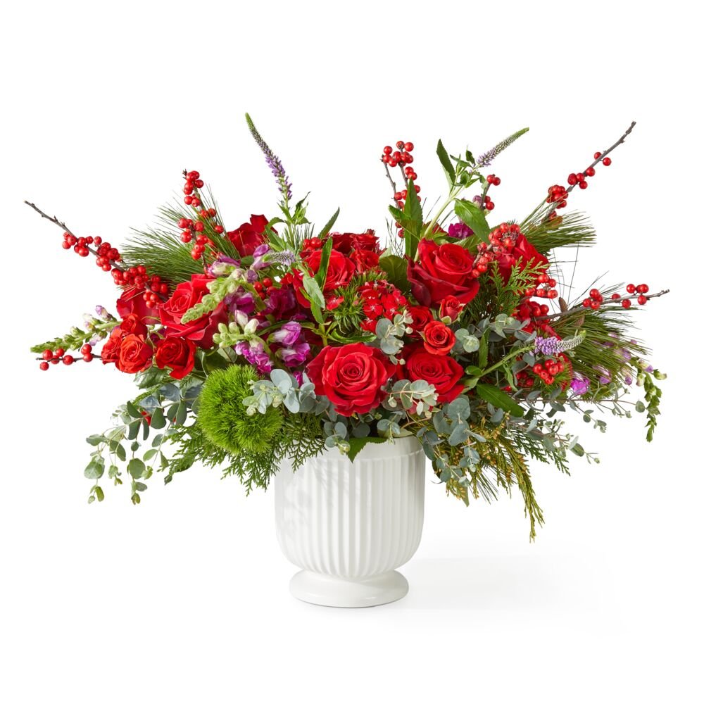 Big Red Bow Bouquet | Kremp Florist