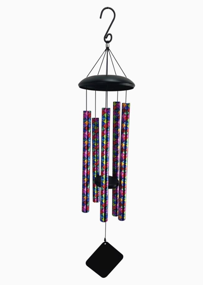 36" Diamond Multicolor Wind Chime | Kremp Florist