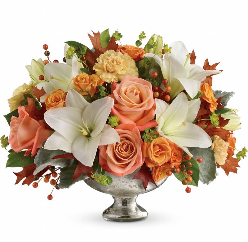 Harvest Shimmer Centerpiece | Kremp Florist