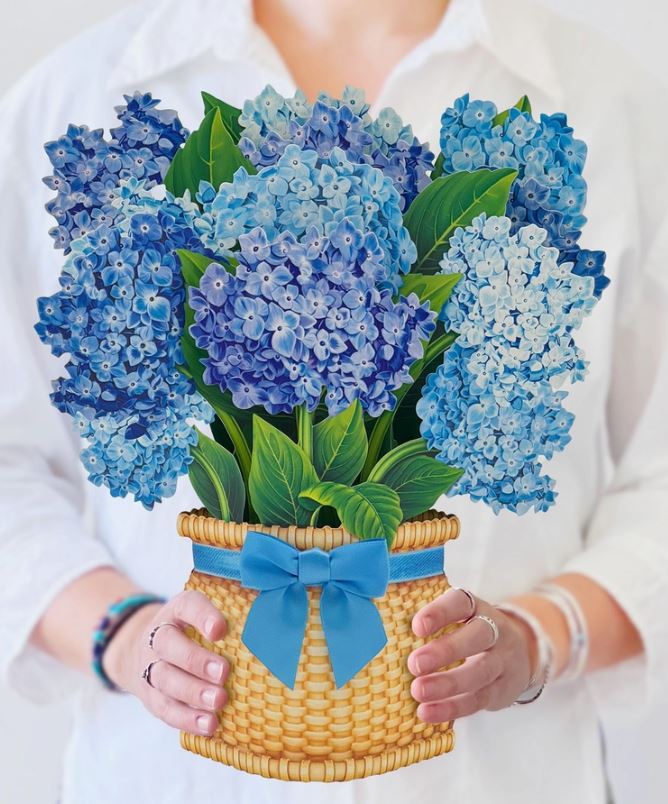 Nantucket Hydrangeas 3D Flower Card | Kremp Florist