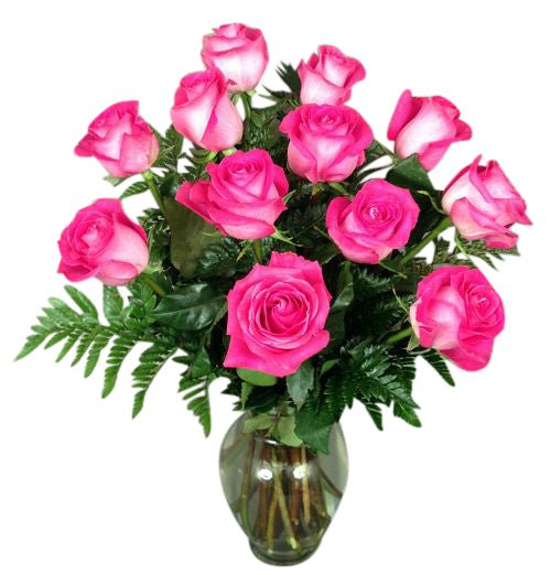 One Dozen Long Stem Rose Wrapped Bouquet – Kremp Florist