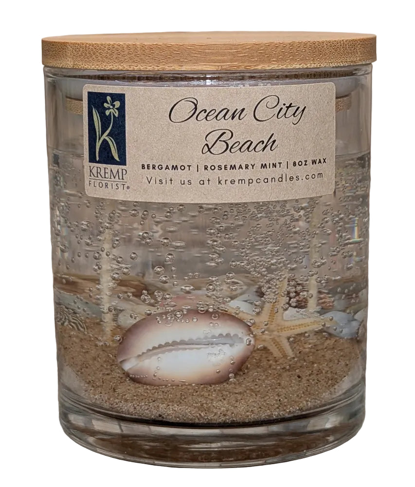 Ocean City Beach Gel Candle | Jersey Shore Candles – Kremp Florist