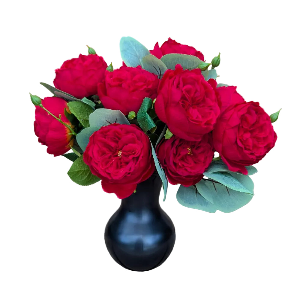 Silk English Garden Rose Bouquet – Kremp Florist