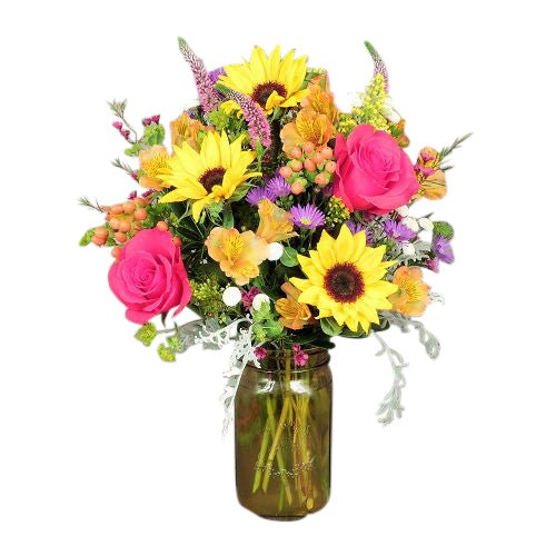 Spring Mason Jar Bouquet – Kremp Florist