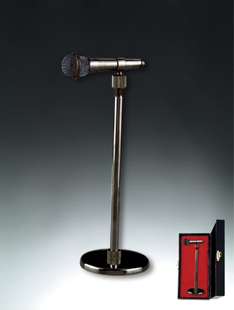 Black Microphone On Stand – Kremp Florist