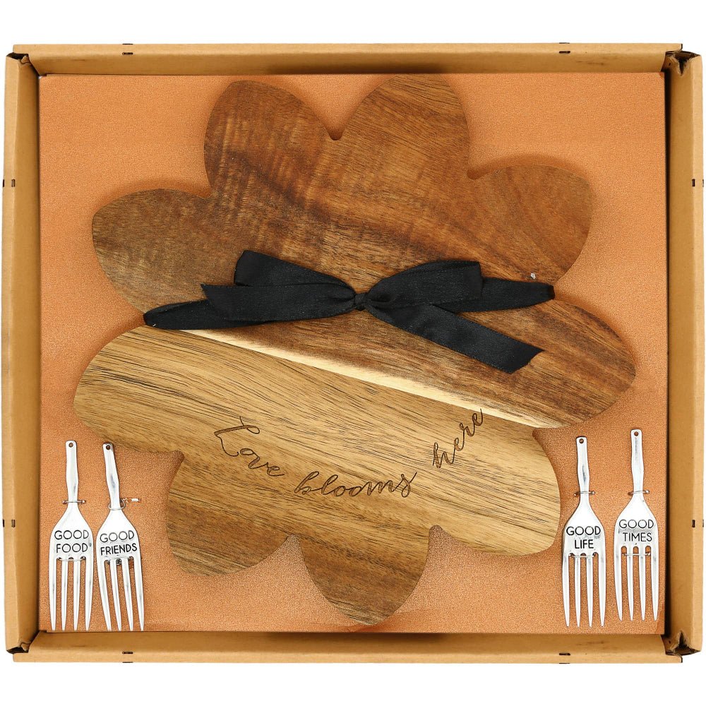Acacia Cheese & Bread Board | Elegant Serving Board | Kremp Florist