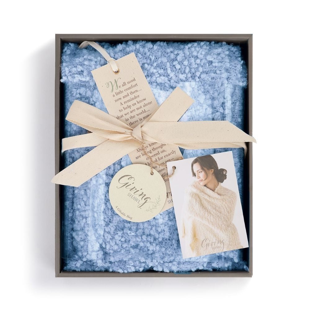 Giving Shawl- Blue – Kremp Florist