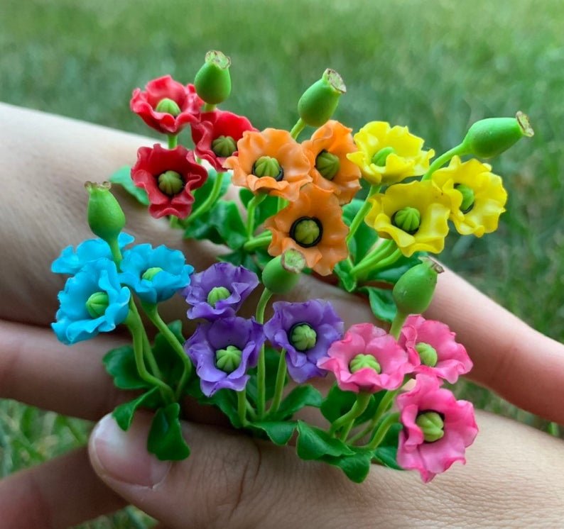 Handmade Mini Poppy in Pot – Kremp Florist