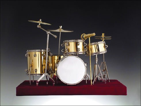 Miniature Gold Drum Set | Kremp Florist