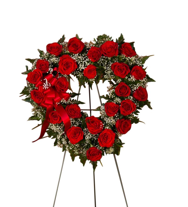 Open Rose Heart – Kremp Florist