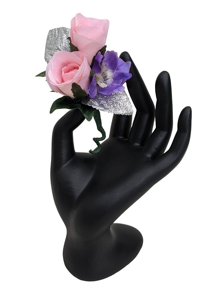 Pink and Purple Silk Boutonniere – Kremp Florist