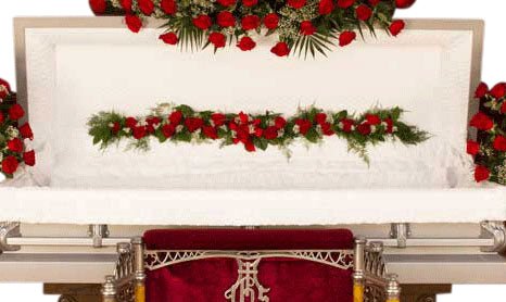 Rose Casket Garland – Kremp Florist