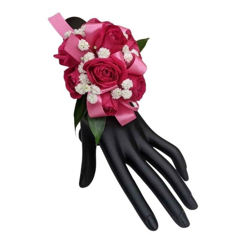 W4-3827 State of Bliss Corsage – Kremp Florist